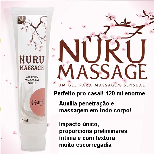 Kit Gel Massagem Nuru Lubrificante neutro Concentrado 120Ml Garji e ...