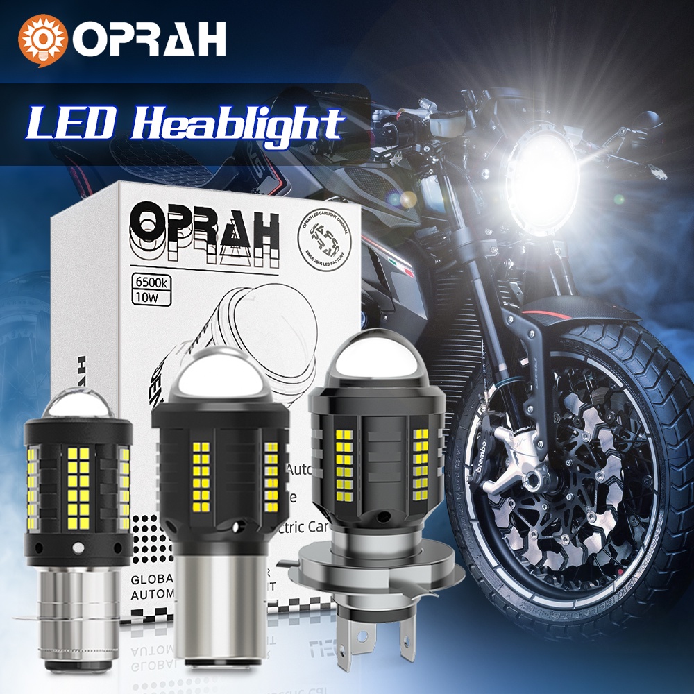 Lâmpada De LED Para Motocicleta 1PC Super Brilhante H4 H6 T19 Farol ...