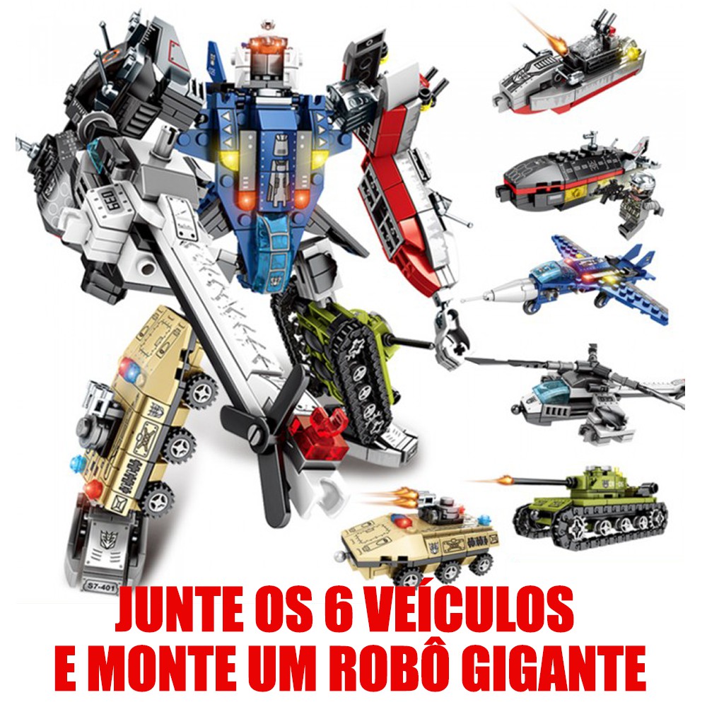 TRANSFORMERS BRUTICUS BLOCOS DE MONTAR BONECO TIPO LEGO 733 PEÇAS ...