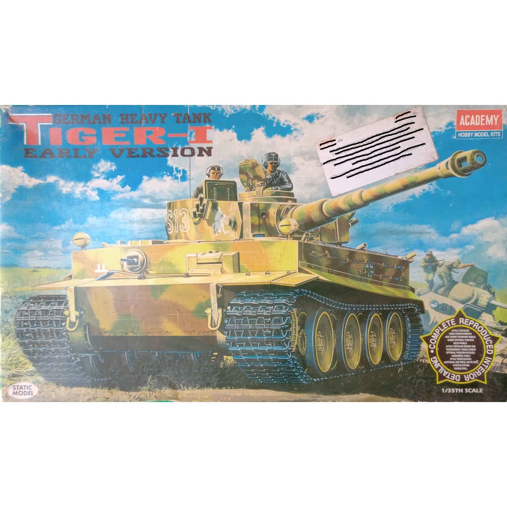 German Heavy Tank Tiger-I Early Version (Academy), com interior ...
