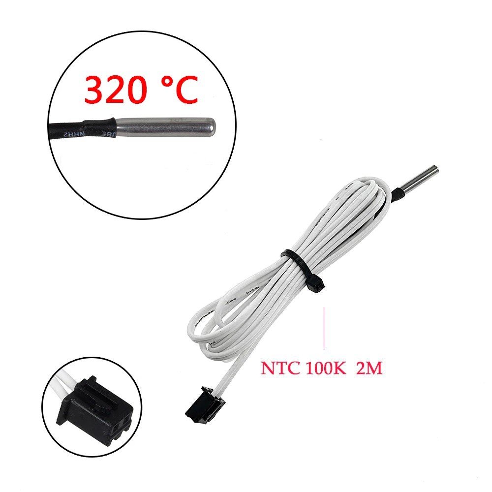 Sensor De Temperatura Ht Ntc 100k 3950 - Cabo de 2 Metros! | Shopee Brasil