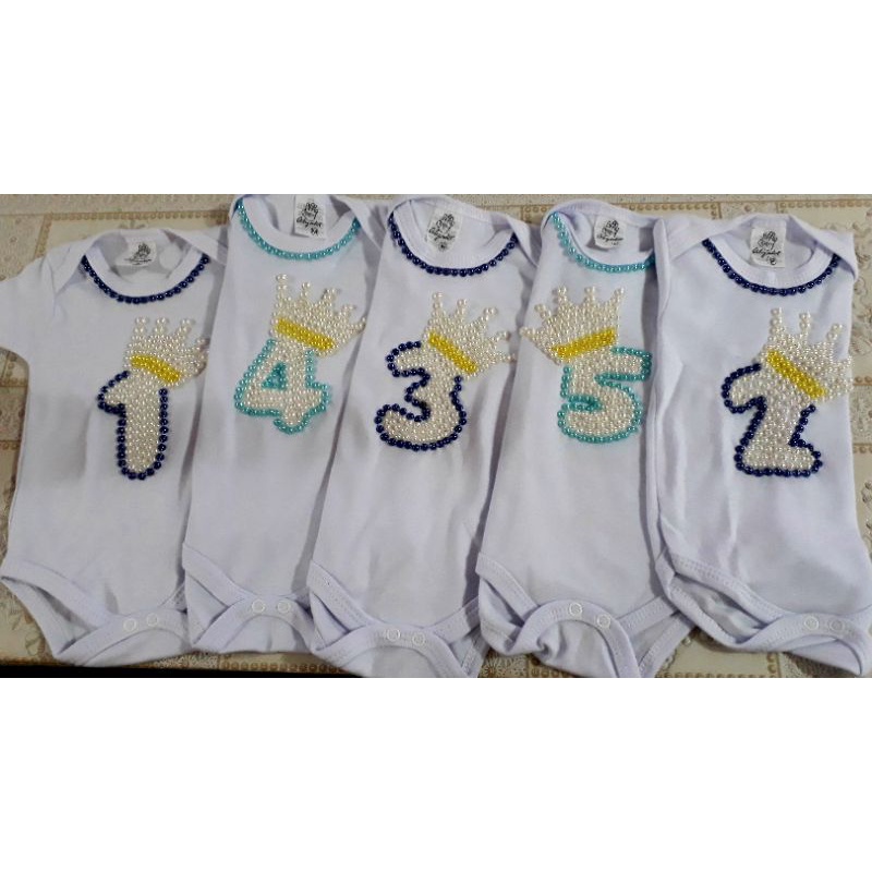 lindo Bory / body bebê personalizado mesversário (unidade) | Shopee Brasil