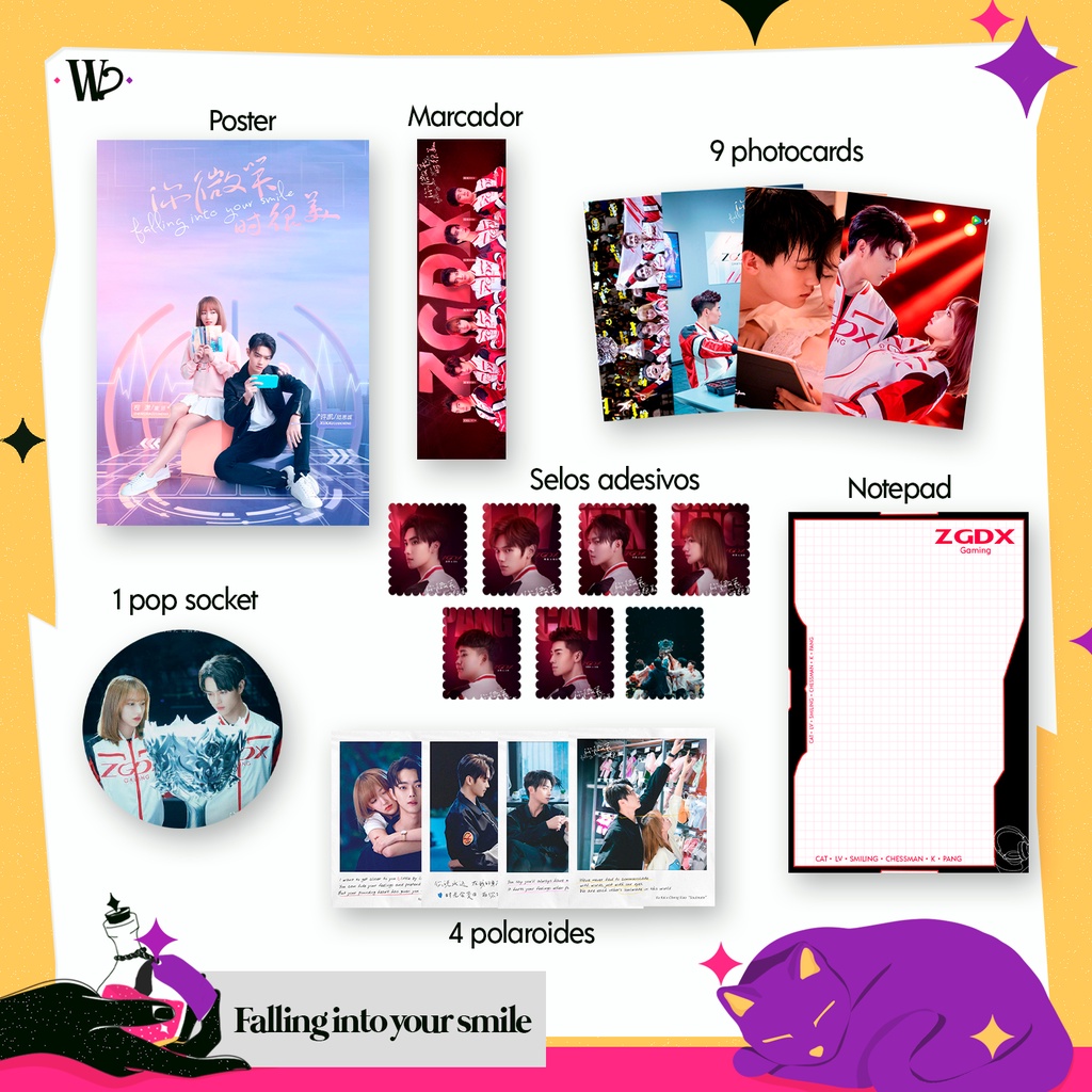 Kit Cdrama - Falling into your smile | Shopee Brasil