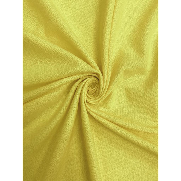 Tecido Linho Liso Misto Amarelo Claro 1,40mt de largura | Shopee Brasil