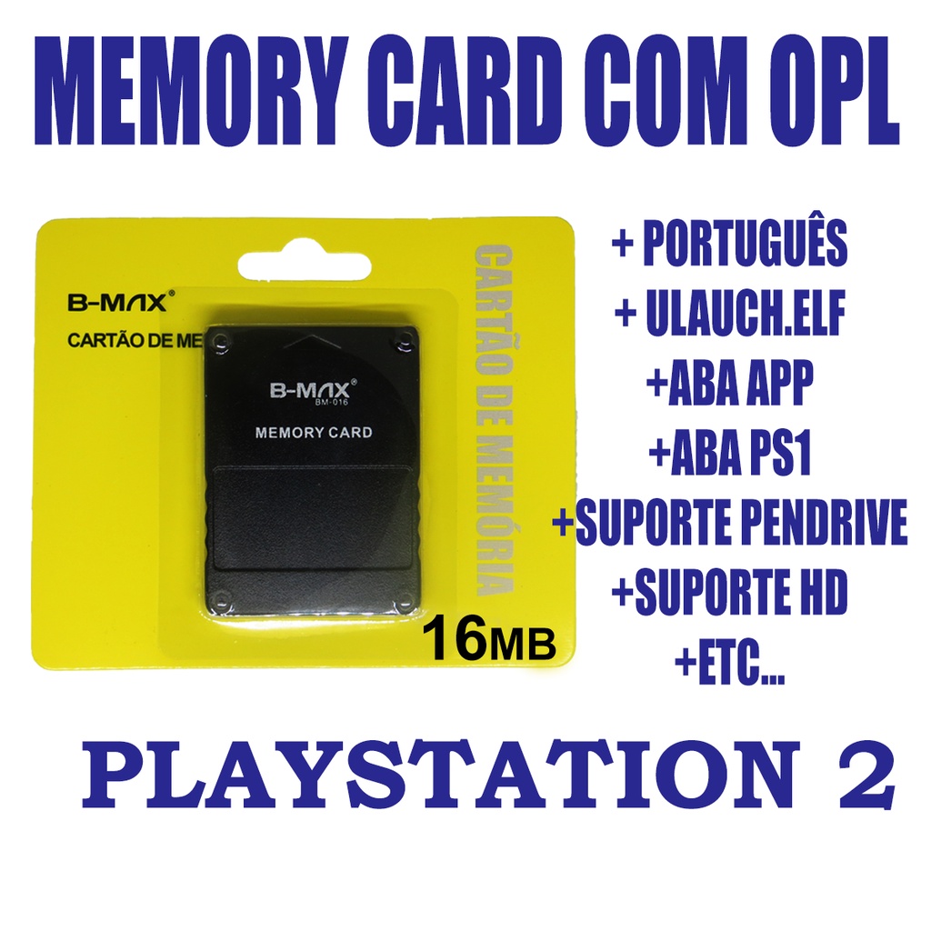 Ps2 Memory Card Com Opl + Ulauncher Atualizado - Corre Que Ta Baratinho