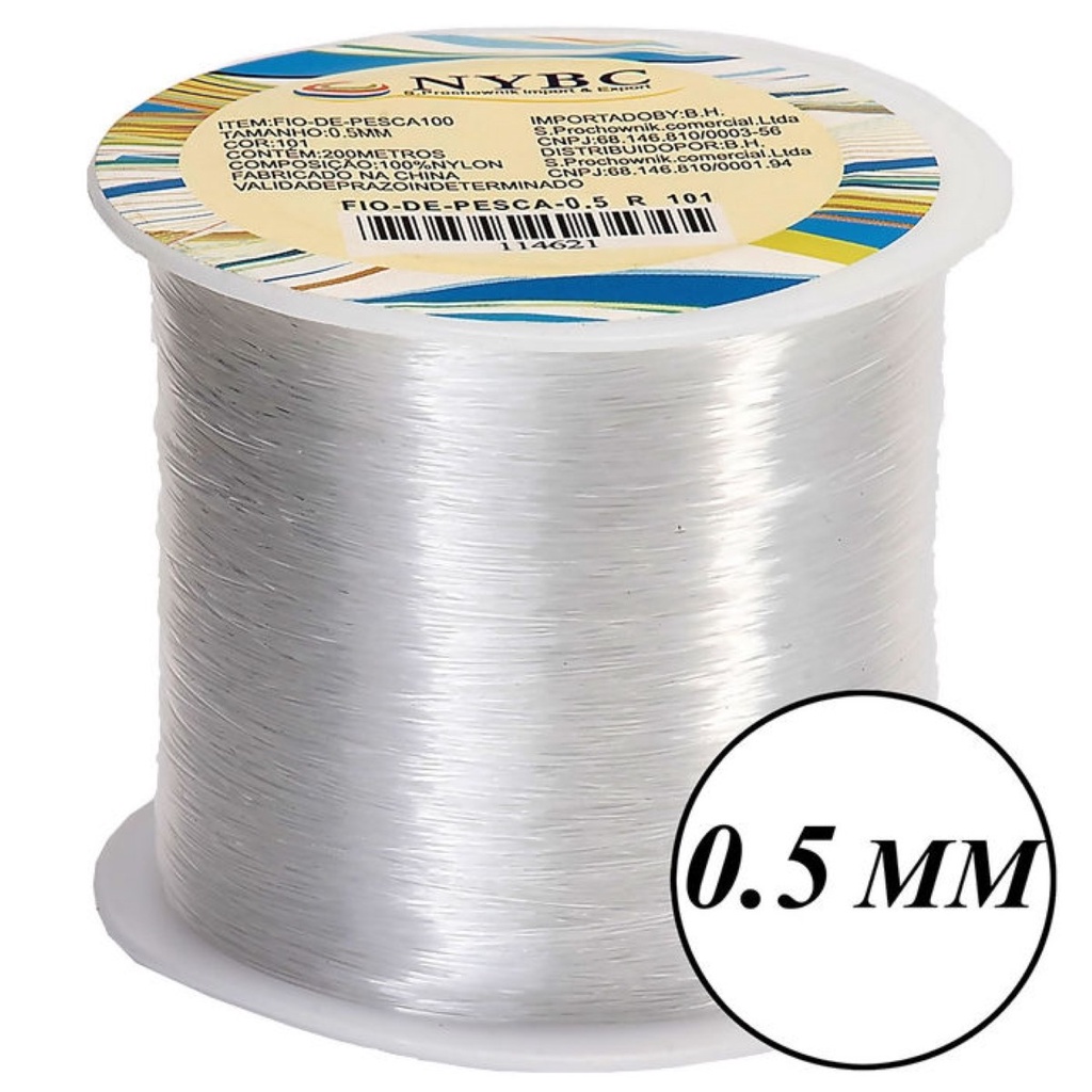 Fio De Nylon - Rolo com 100 metros 0.5 mm | Shopee Brasil Fio De Nylon - Rolo com 100 metros 0.5 mm | Shopee Brasil