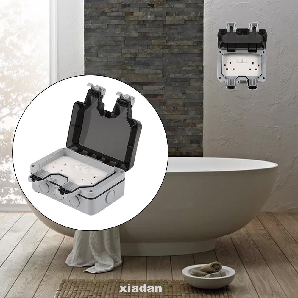 Tomada De Parede Externa Com Tampa De Porta Dupla Porta Uk | Shopee Brasil