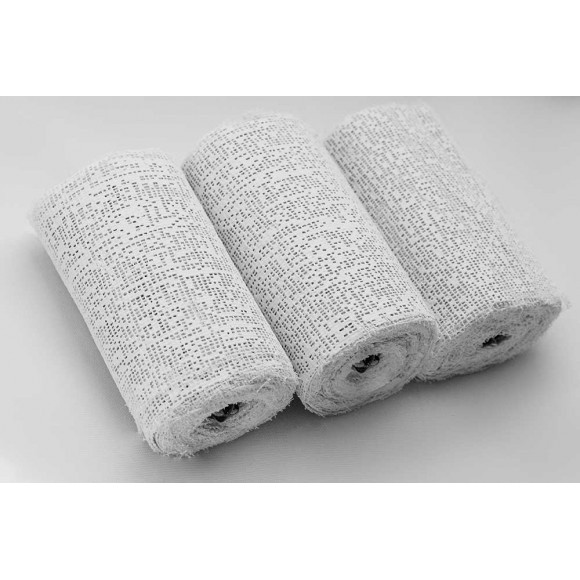 ATADURA GESSADA 20cm X4m PARA ESTÉTICA, PEGA RÁPIDA, GESSOTERAPIA ...