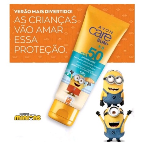 Care Sun Protetor Solar Kids Minions Fps 50 - 120g | Shopee Brasil