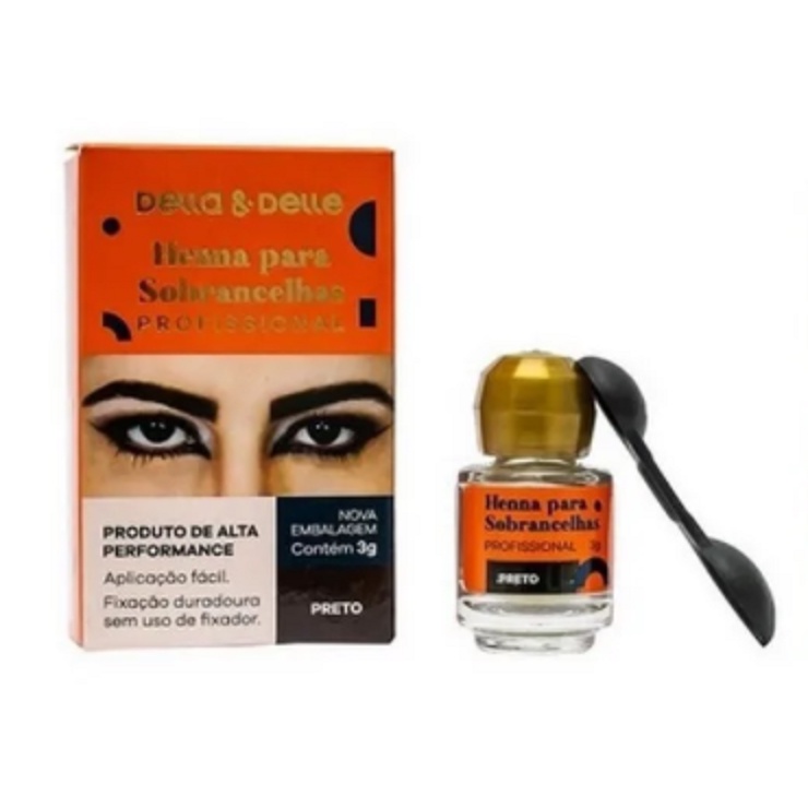 Henna para sobrancelha Della e Delle 3g Rena, Renna | Shopee Brasil