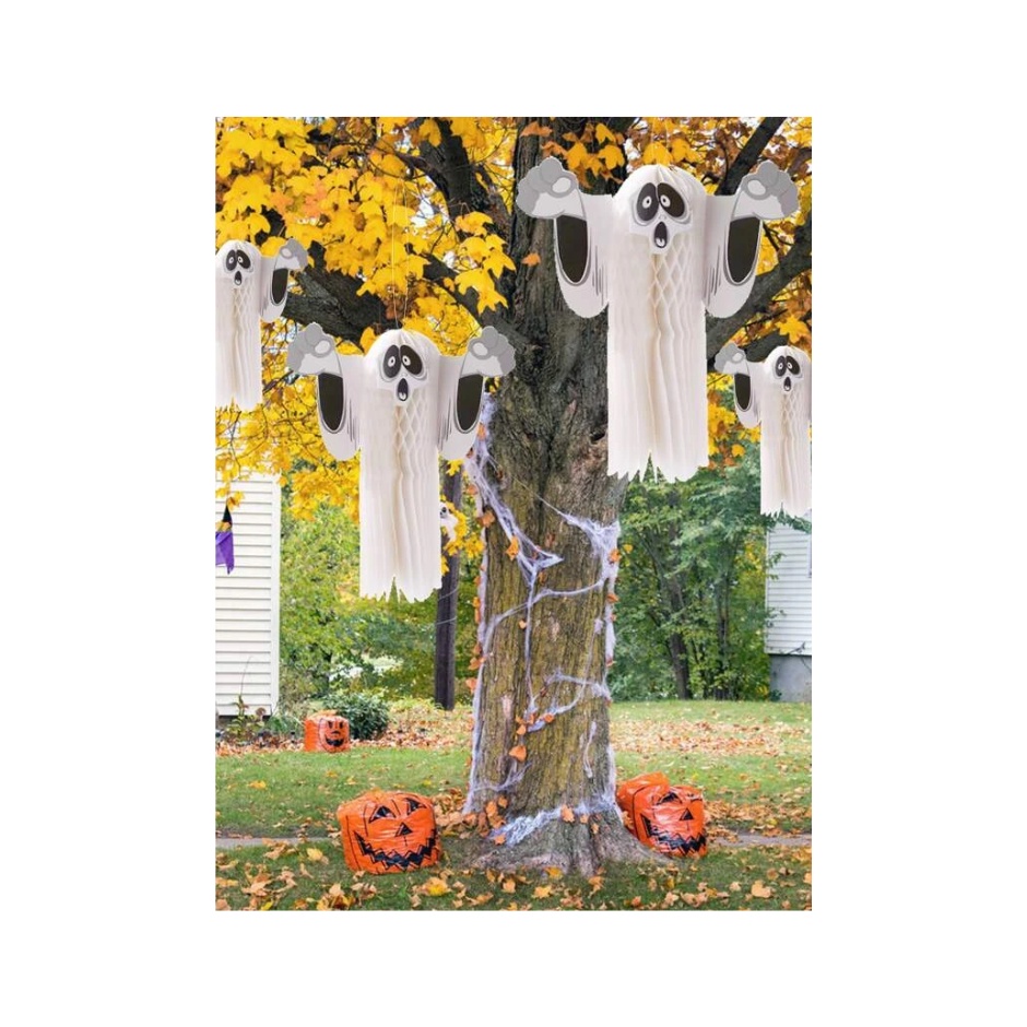 Decoracao Fantasma de halloween otimo para decorar sua festa e assustar ...