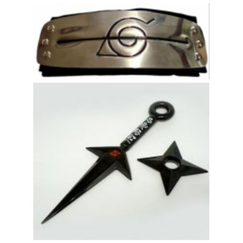 Kit Naruto kunai aldeia da folha ninja renegado | Shopee Brasil