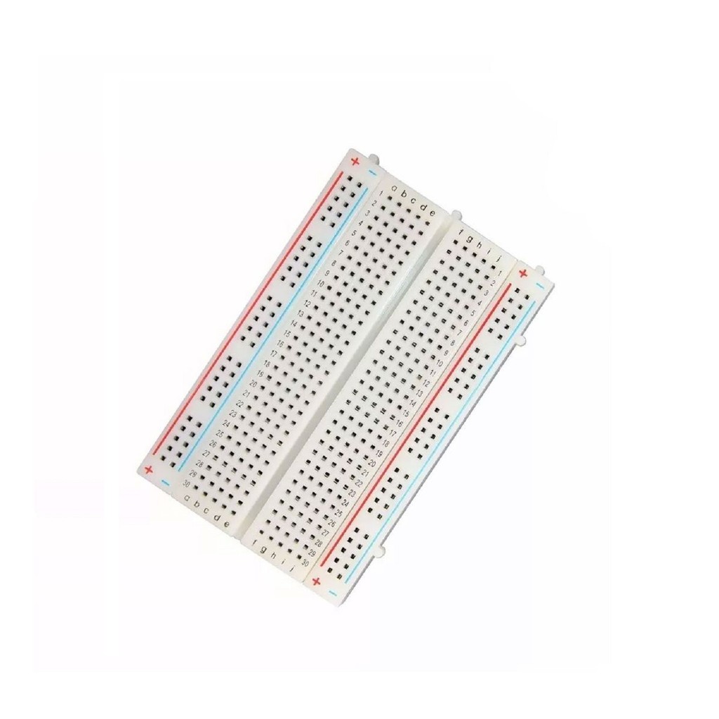Protoboard Breadboard 400 Pontos Furos Prototipagem | Shopee Brasil