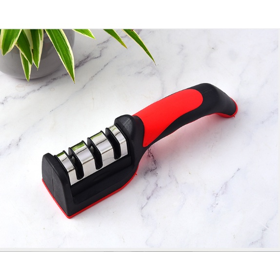 Amolador Afiador Profissional De Facas Em Aço Inox Com 3 Afiadores ...