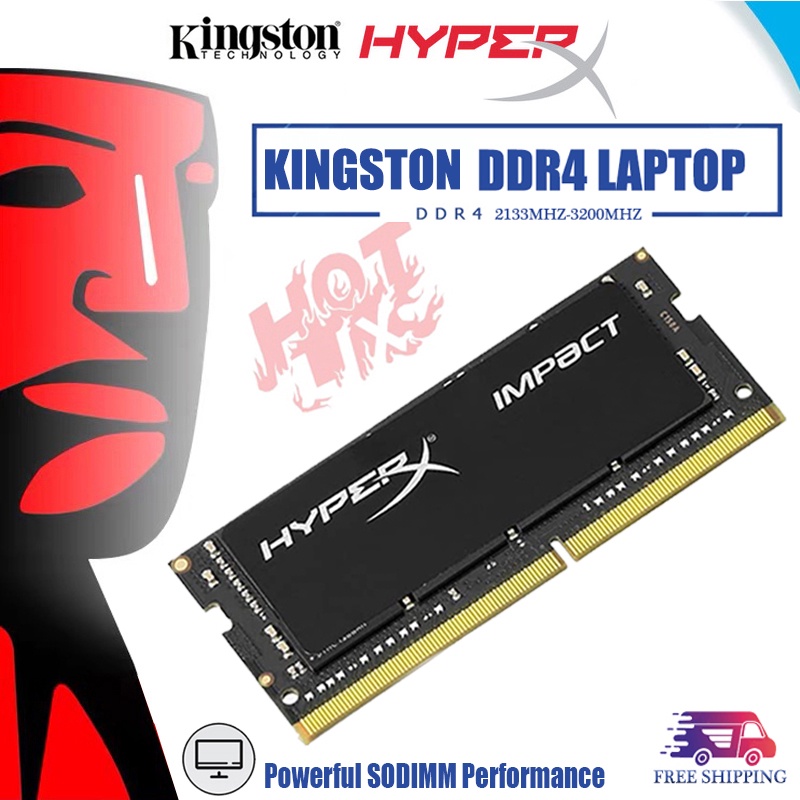 Kingston HyperX Memória Laptop RAM DDR4 4GB/8GB/16GB DDR4 2133MHz 2400Mhz 2666Mhz 3200Mhz 266Pin ...