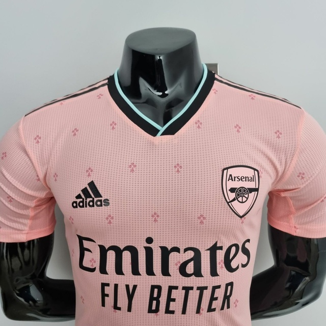 CAMISETA CAMISA ARSENAL ROSA 2022-23 PROMOÇÃO METADE DO PREÇO | Shopee ...
