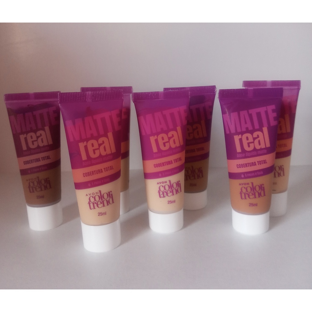 Base Liquida Matte Real Avon Color Trend 25ml | Shopee Brasil
