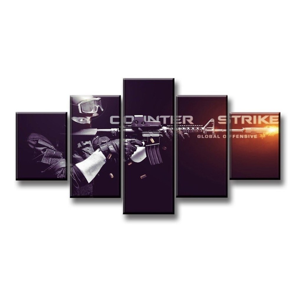 Quadros Decorativos Jogo Counter Strike Global | Shopee Brasil