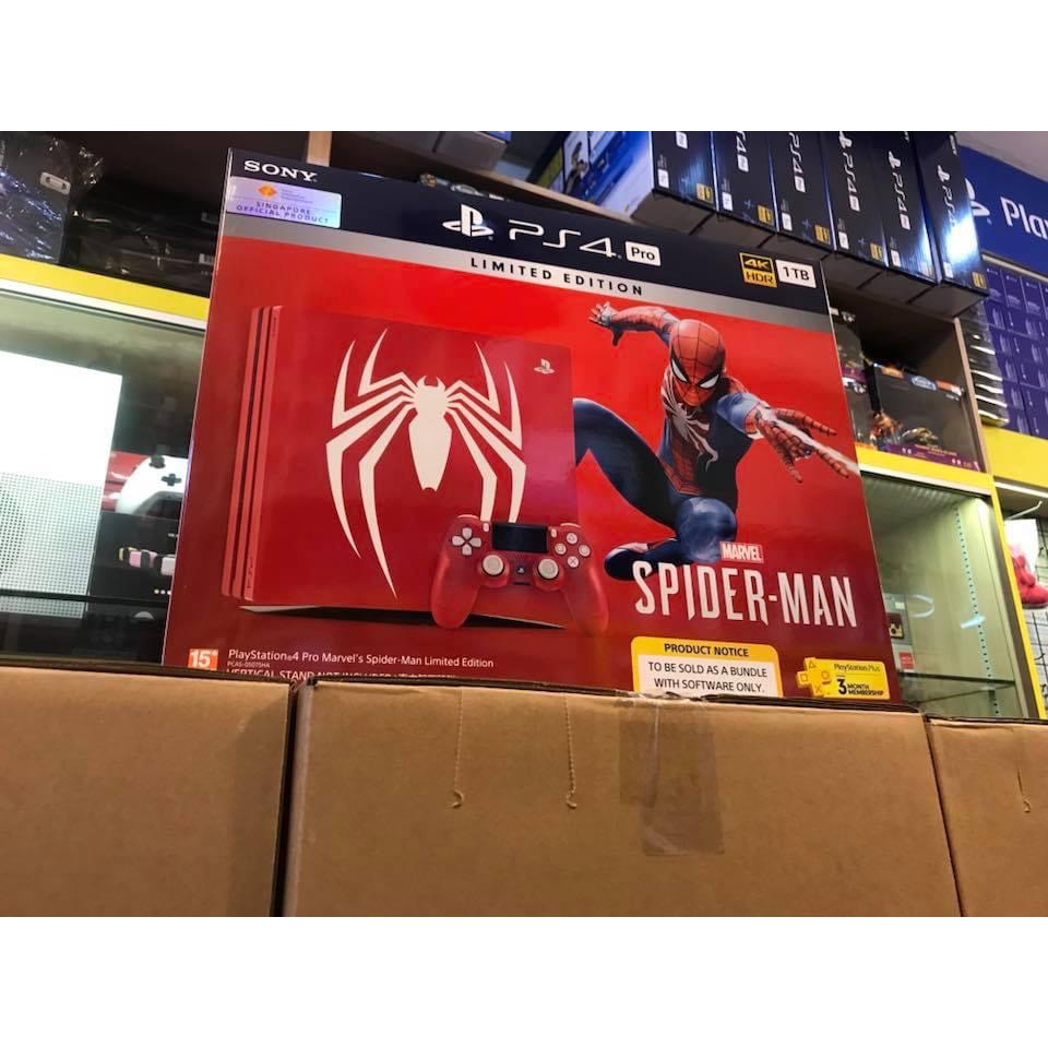 Sony PS 4 Pro Limited Edition spider Console 1TB | Shopee Brasil