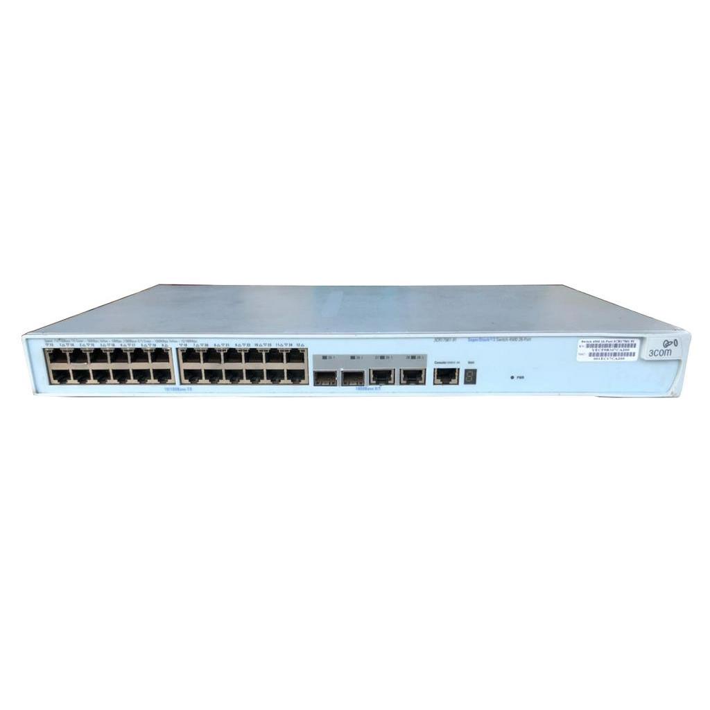 Switch 3com 4500 24 Portas 10/100 + 2 Portas Gigabit | Shopee Brasil