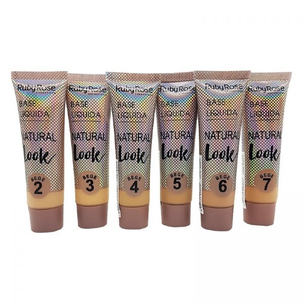 Base Ruby Rose Natural Look- Bege | Shopee Brasil