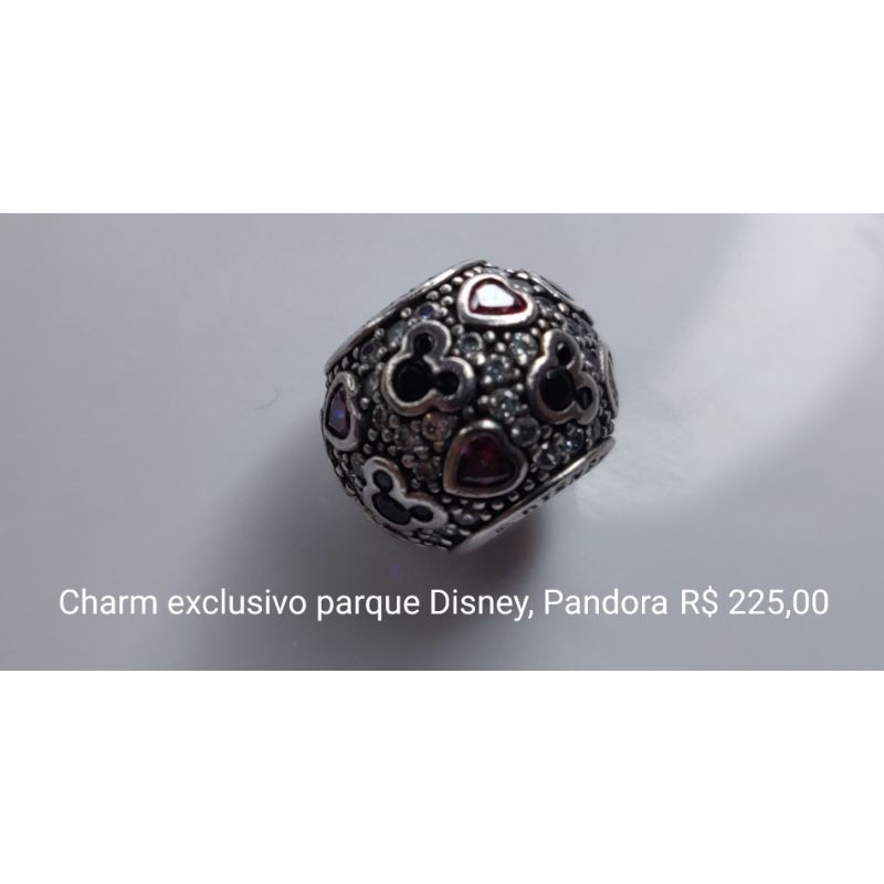 Pingente Pandora cravejado, exclusivo Park Disney | Shopee Brasil