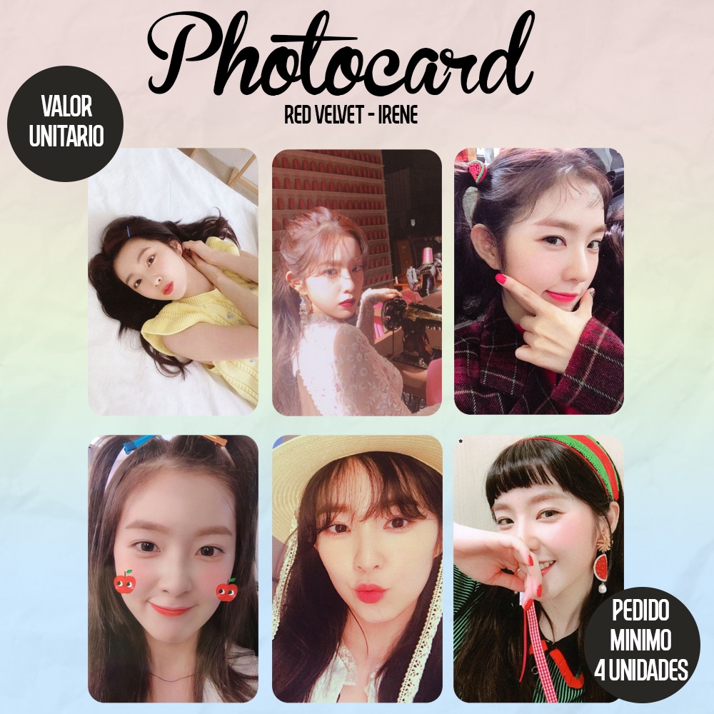 Photocards Kpop Red Velvet Irene - Fanmade | Shopee Brasil