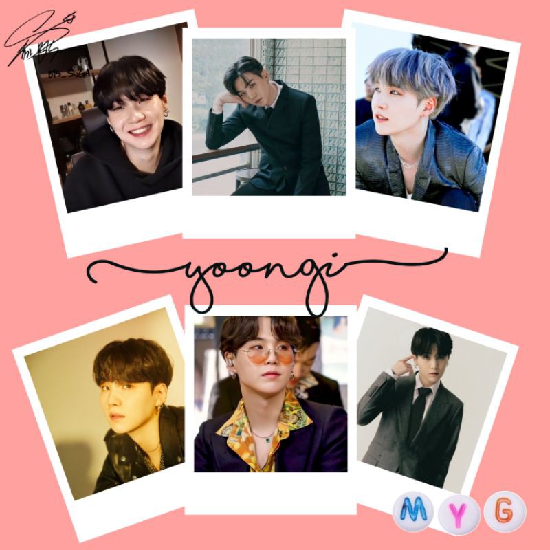 Kit Com 6 Polaroids Min Yoongi Shopee Brasil