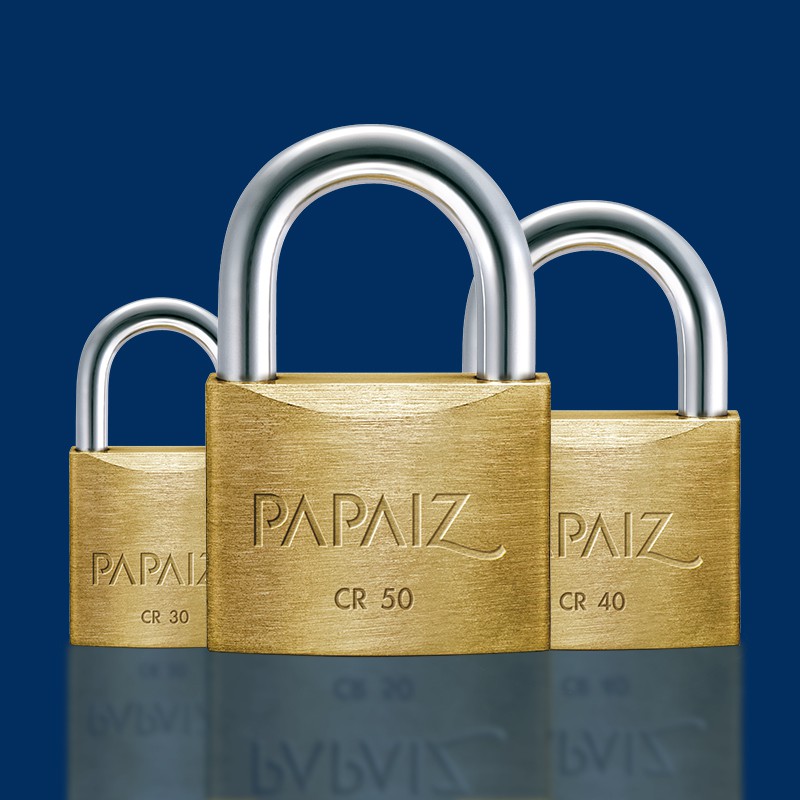 Cadeado Papaiz Original CR 20 CR 25 CR 30 CR 35 CR 40 CR 45 CR 50 mm ...