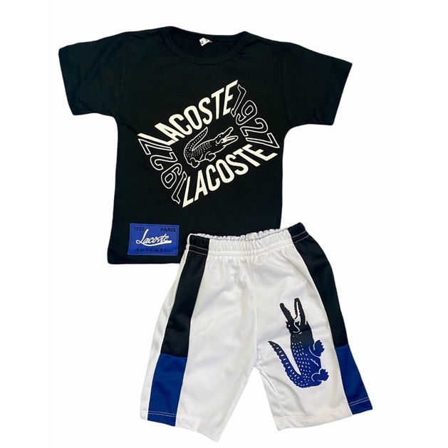 Conjunto de Verão Lacoste Modelo MC POZE DO RODO de 2 a 12 Anos ...