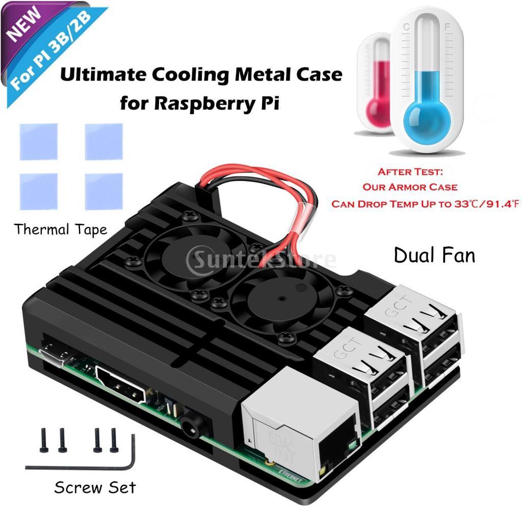 Fire Computing Raspberry Pi 3/Pi 2 Model B Aluminum Case Enclosure with ...