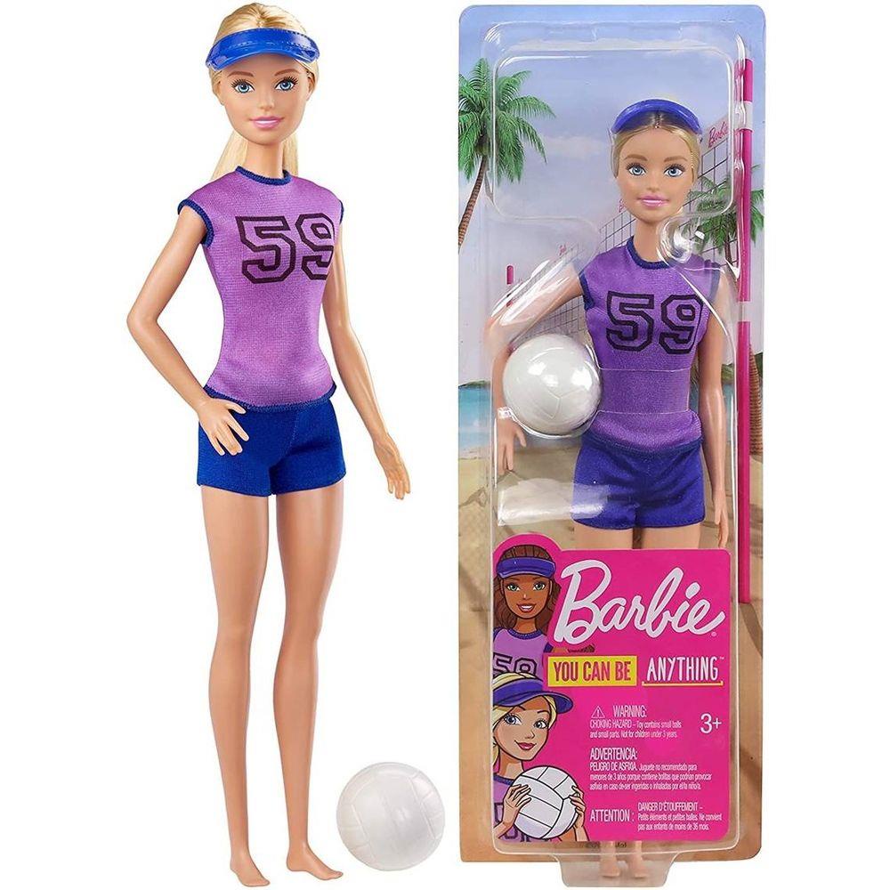 Boneca Barbie Profissões Atleta Jogadora de Vôlei de Praia + BRINDE ...