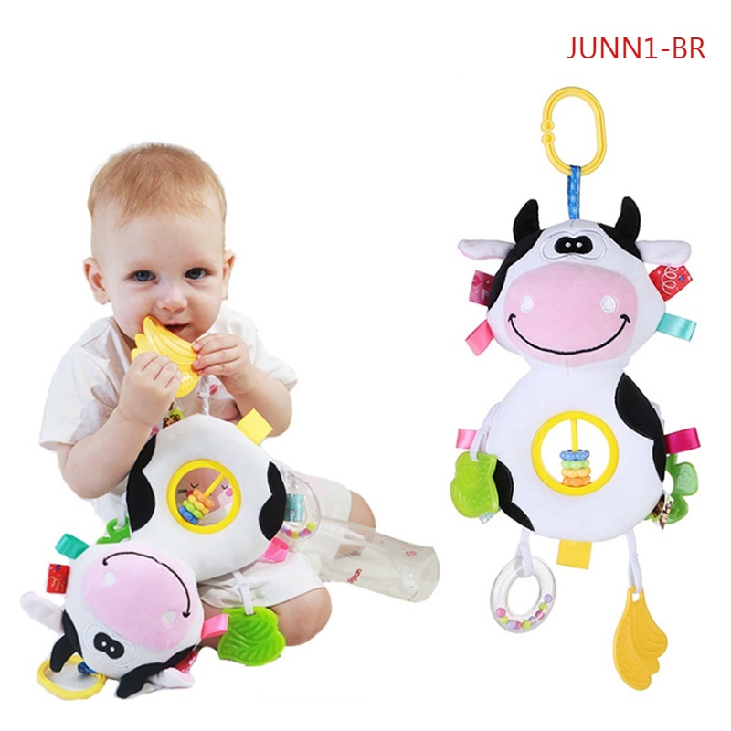 Chocalho Infantil De Vaca / Cachorro De Desenho / Brinquedo Educacional ...