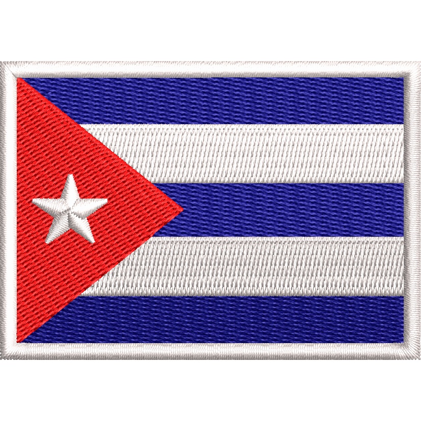 Patch Bordado Termocolante Bandeira - Cuba | Shopee Brasil