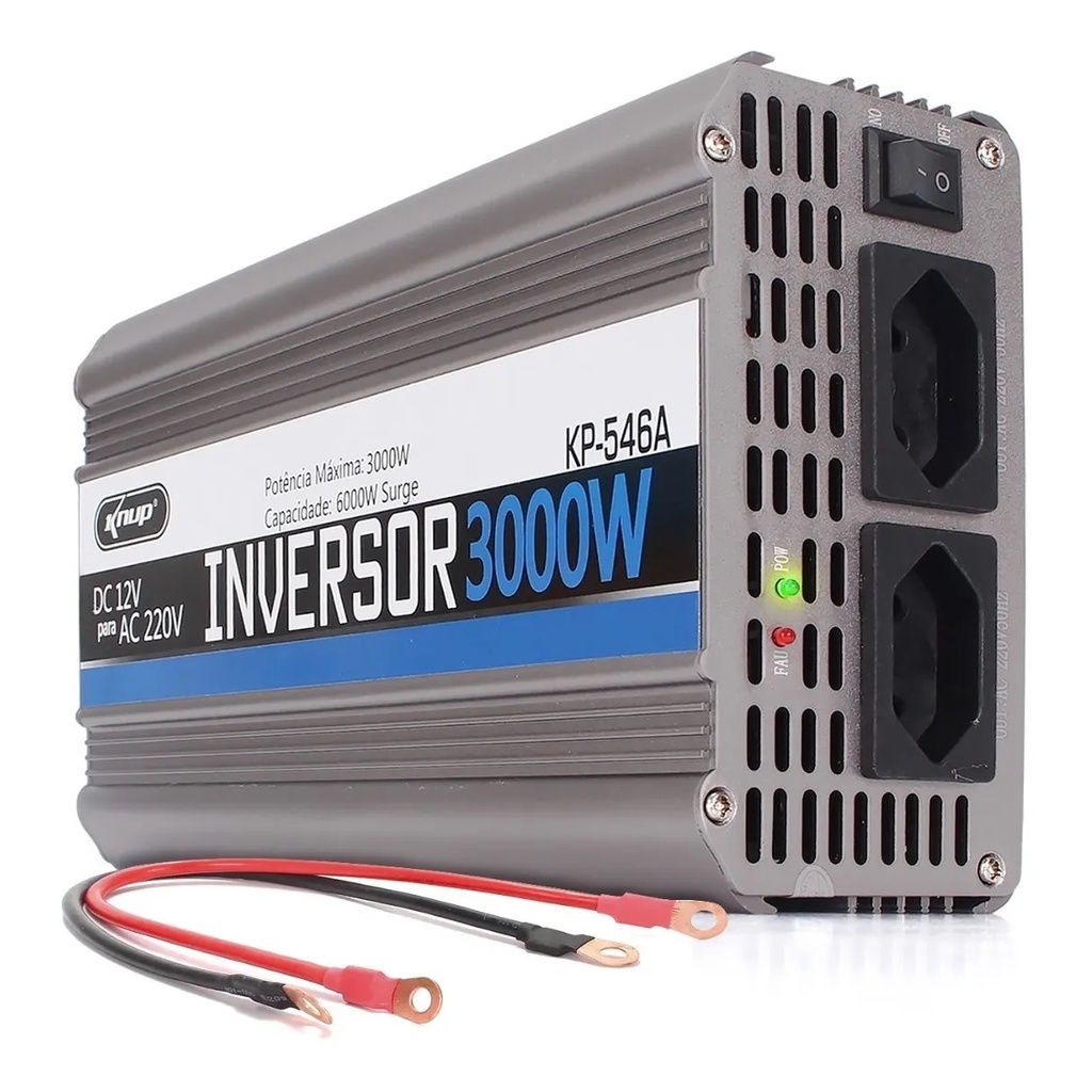 Inversor Tensão 12v 220v 3000w Transformador Kp546a Converso ...