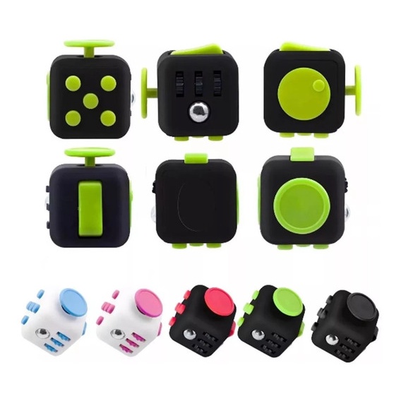 Fidget Cube Toy Dado Mini Cubo Anti Estres Controla Ansiedade 6 Lados ...