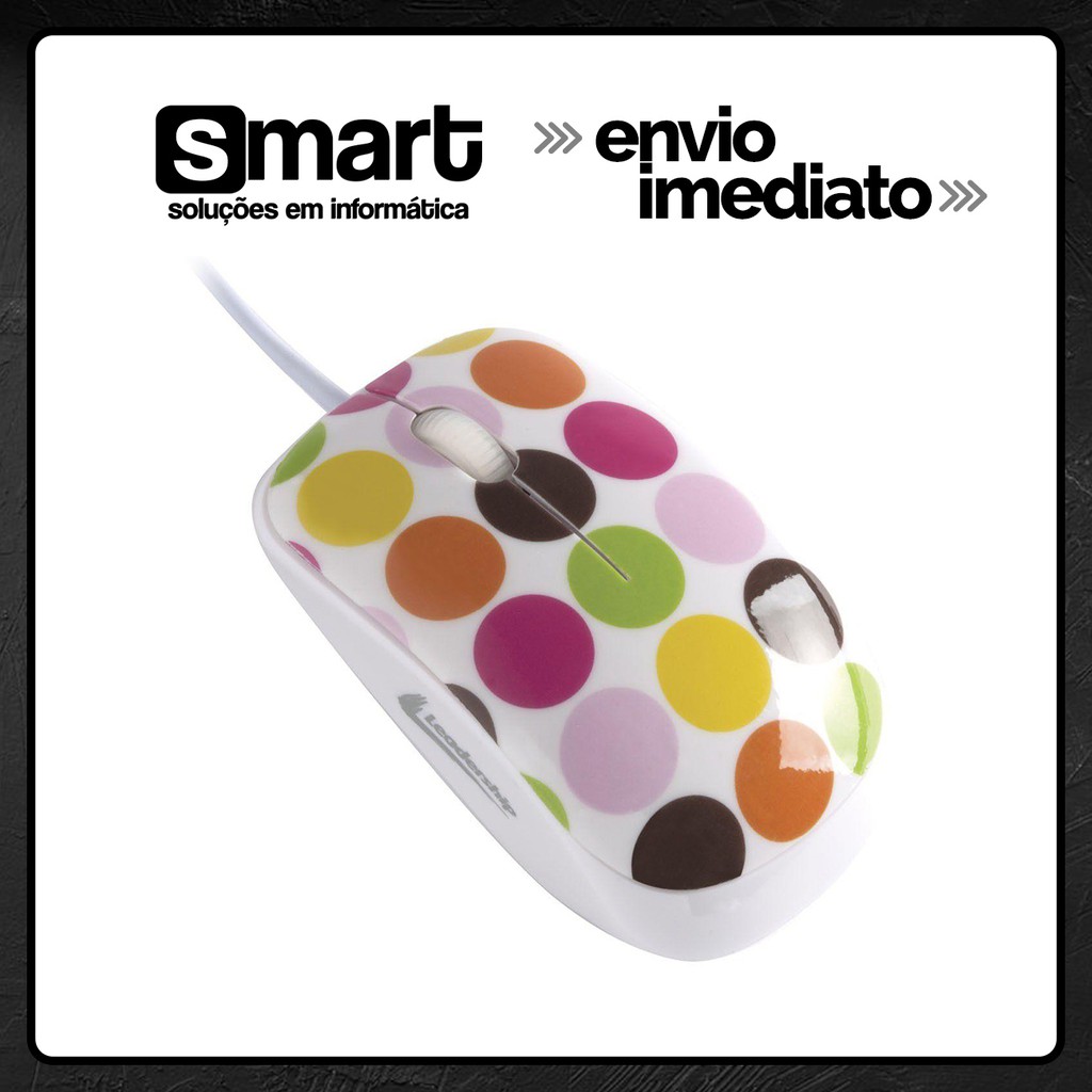 Mouse Mini Optico Bolinha Ball Retro Leadership- 3413 | Shopee Brasil