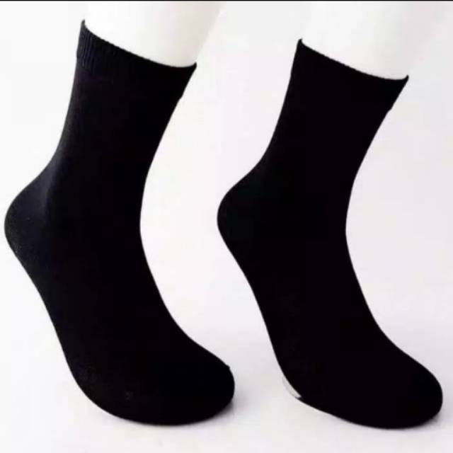 Meia Longa Preta Lisa Adulto | Shopee Brasil