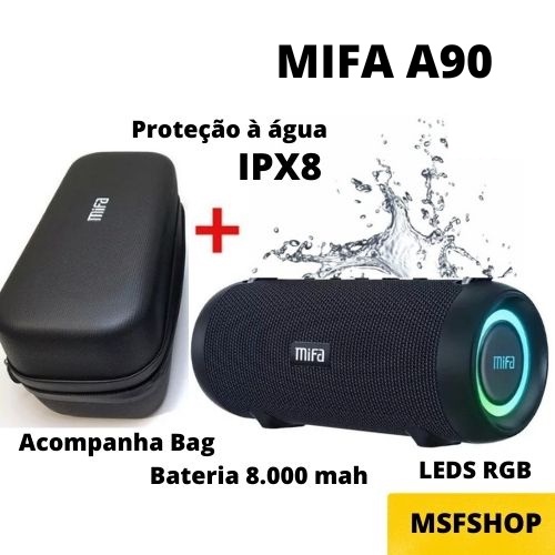 caixa de som mifa a90 original 60w bluetooth 5.0 + case no Brasil ...