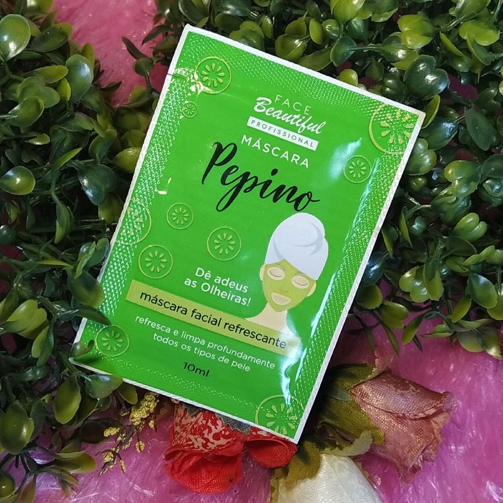 Máscara Facial Sachê Pepino Facebeautiful | Shopee Brasil
