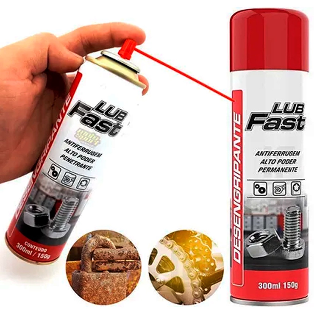 Óleo Desengripante Protetivo Spray 300ml Lub Fast | Shopee Brasil