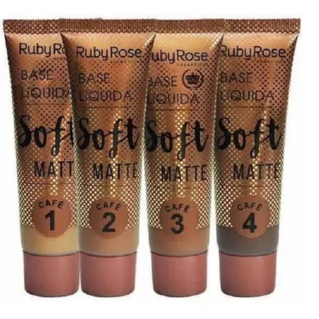 Base Liquida Soft Matte Café Ruby Rose | Shopee Brasil