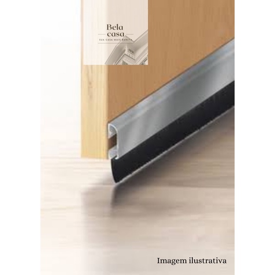 Veda porta alumínio 80cm ou 90cm - friso protetor de porta - Escorrega ...