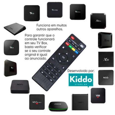 [ORIGINAL] Controle Remoto Tv Box Universal 4k Mx9 Tx3 Tx9 Tx2 Mxq Pro ...