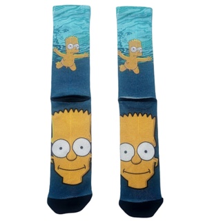 Meia Bart Simpson Meias Divertidas NIRVANA NEVERMIND | Shopee Brasil