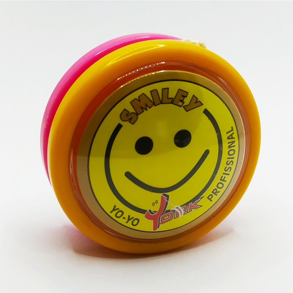 Yoyo York Profissional Smiley de eixo fixo + 3 cordas de brinde (ioio,yo-yo,ioiô) - Escorrega o ...