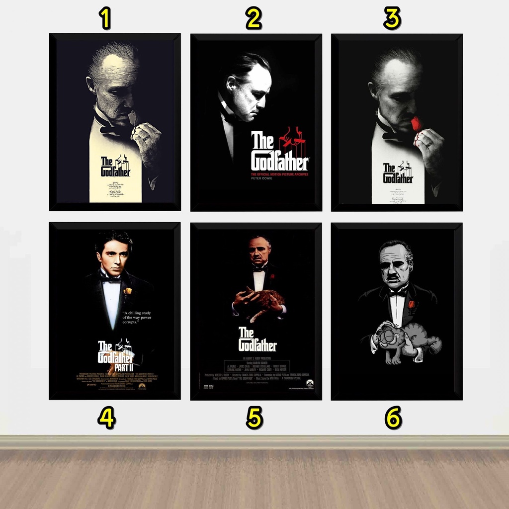 Quadro Arte O Poderoso Chefão Filme Poster Moldura | Shopee Brasil