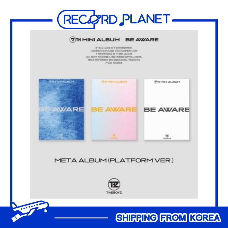[POB] THE BOYZ - BE AWARE The 7th Mini Meta Album Platform Ver ...