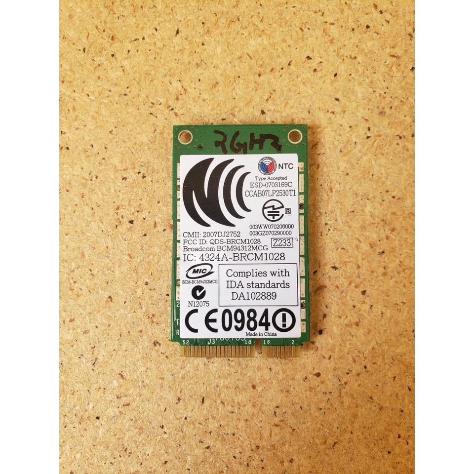 Placa Mini Pci Wireless Notebook Hp Qds-brcm1028 Bcm94312mcg | Shopee Brasil