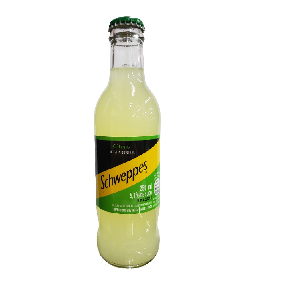 Kit Refrigerante Schweppes Citrus Vidro 250ml C/12 Unidades | Shopee Brasil